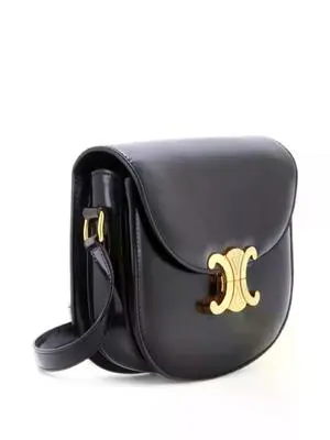 Celine Triomphe Besace Clea Flap Bag Leather Shoulder Bag