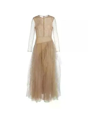 Valentino Garavani Ruffled Maxi Dress - Neutrals