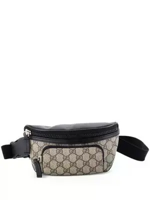 Gucci Gg Coated Canvas Medium Belt Bag - Black
