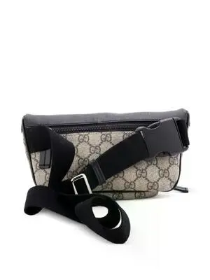 Gucci Gg Coated Canvas Medium Belt Bag - Black
