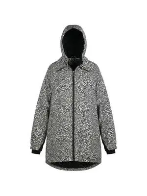 Valentino Garavani Hooded Zip-up Coat - Black