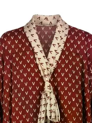 Valentino Garavani Logo-print Mini Dress - Red