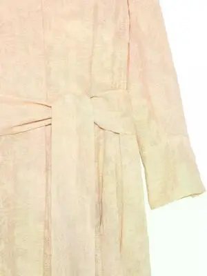 ALESSANDRO LEGORA Belted Floral-jacquard Maxi Dress