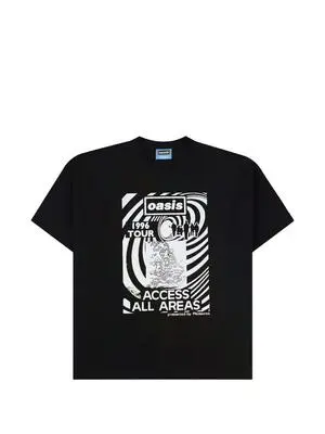 PLEASURES X Oasis All Access T-shirt - Black