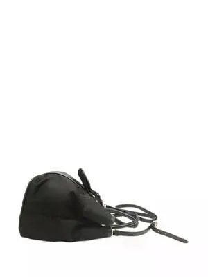 Prada 2010-2026 Soft Calf Trimmed Tessuto Satchel