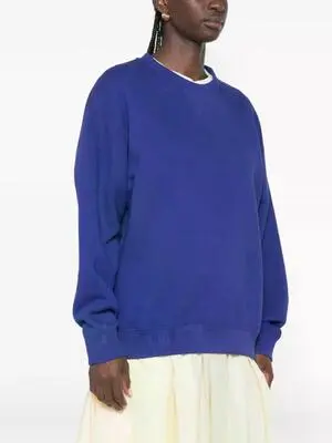 JIL SANDER Logo Print Crewneck Sweatshirt - Blue