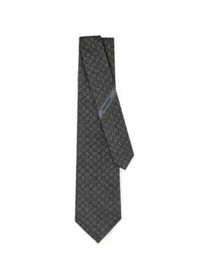 FERRAGAMO Gancini Silk Jacquard Tie
