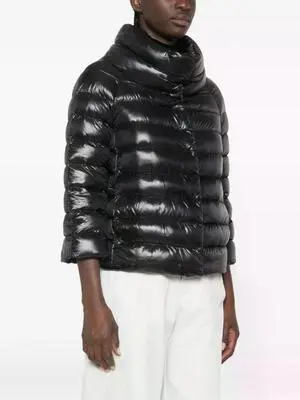 Herno Quilted High-neck Jacket - Black