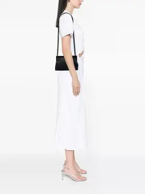 Prada 2000-2013 Tessuto Kisslock Frame Chain Crossbody Bag