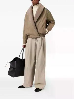 Stella McCartney Faux-shearling-trim Bomber Jacket