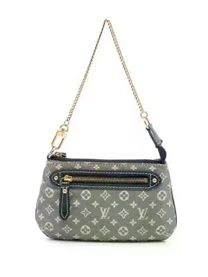 LOUIS VUITTON 2011 Monogram Mini Lin Pochette Shoulder Bag - Grey