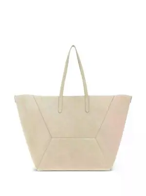 Brunello Cucinelli Suede Tote Bag - Neutrals