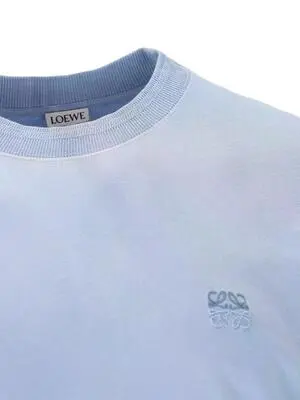 Loewe Anagram-embroidered T-shirt - Blue