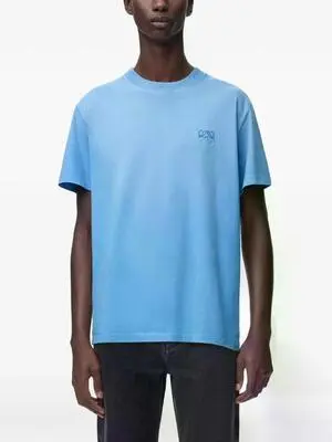 Loewe Anagram-embroidered T-shirt - Blue