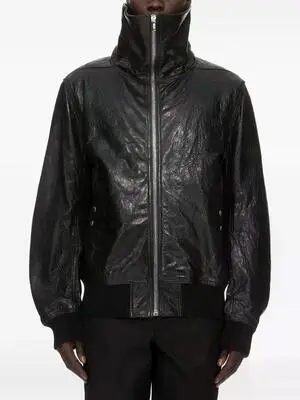Rick Owens Dracuflight Leather Jacket - Black