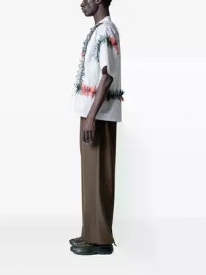 YOSHIOKUBO Pleated Wide-leg Trousers