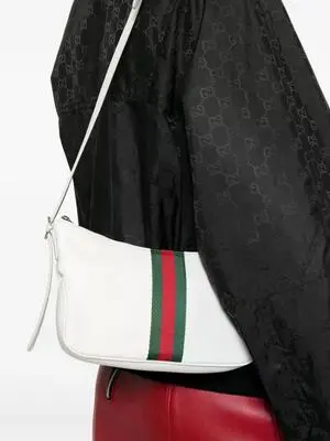 Gucci Leather Shoulder Bag - White
