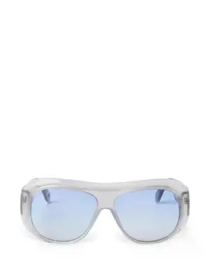 Palm Angels Elfin Pilot-frame Sunglasses - Grey