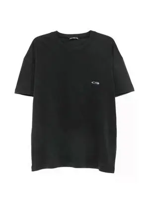 COLE BUXTON Logo-embroidered T-shirt - Black