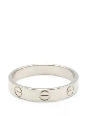 Cartier 18k White Gold Love Ring - Silver