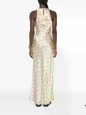 MC2 SAINT BARTH Katy Polka-dot Maxi Dress