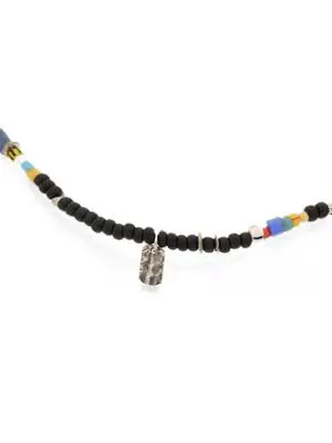 Paul Smith Beaded Logo-plaque Necklace