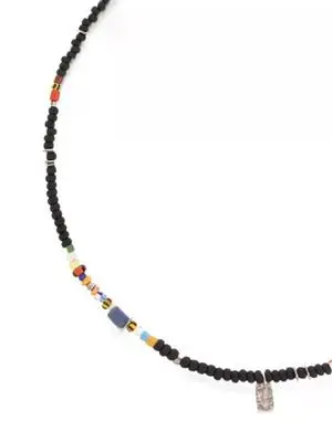 Paul Smith Beaded Logo-plaque Necklace