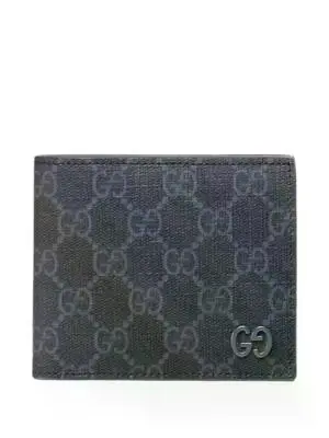 Gucci Gg Supreme Logo-plaque Wallet
