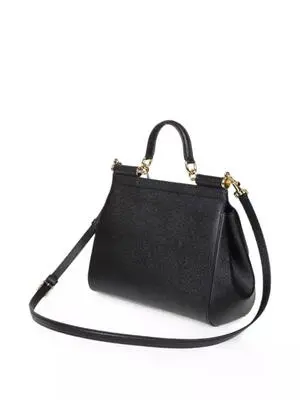Dolce & Gabbana Sicily Leather Shoulder Bag