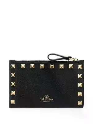 Valentino Garavani Rockstud Leather Card Case