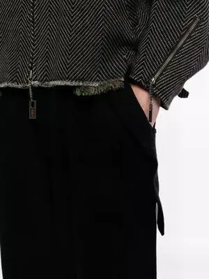 Yohji Yamamoto Ribbed-knit Trousers