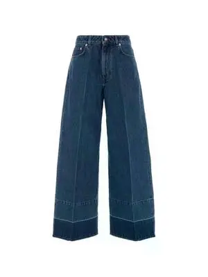 Givenchy Raw-edge Wide-leg Jeans - Blue
