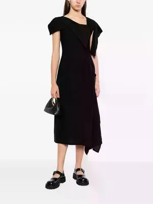 Yohji Yamamoto Flap Neckline Dress