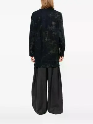 Yohji Yamamoto Triple-collar Tab-placket Shirt
