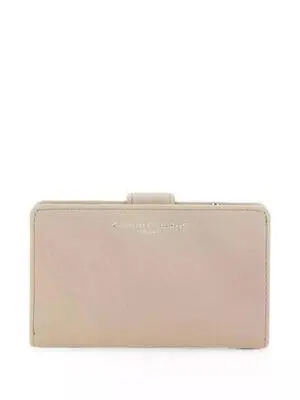 GIANNI CHIARINI Dollaro Pebbled Leather Wallet - Neutrals