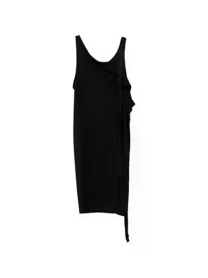 Yohji Yamamoto Wool Sleeveless Dress - Black