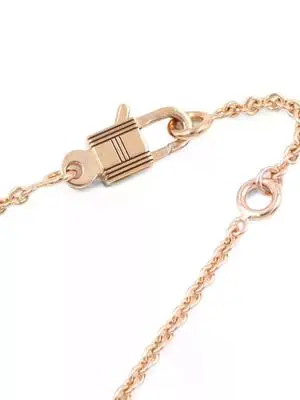 Hermès 18k Rose Gold Diamond Amulet Cadena Necklace