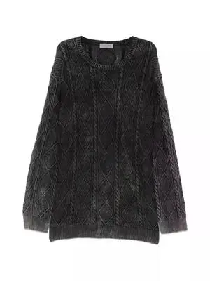 Yohji Yamamoto Alan Cable-knit Sweater - Grey