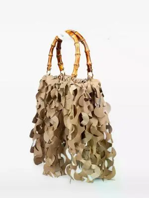 LA MILANESA Oceano Bamboo-handle Tote Bag - Neutrals