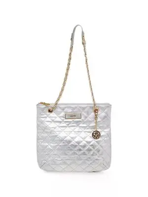 Dkny Quilted Shoulder Bag - Silver