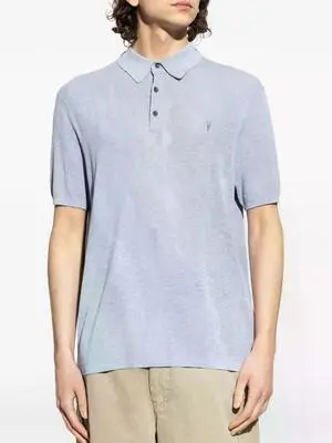 ALLSAINTS Aubrey Waffle-knit Polo Shirt