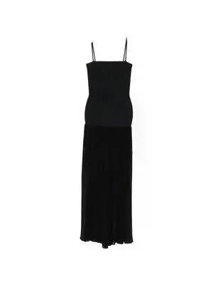 Hunza G Square-neck Maxi Dress - Black