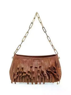 Carolina Herrera Fringed Chain Tote Bag - Brown