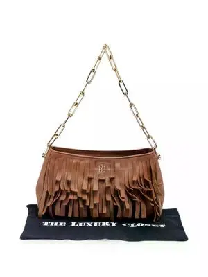 Carolina Herrera Fringed Chain Tote Bag