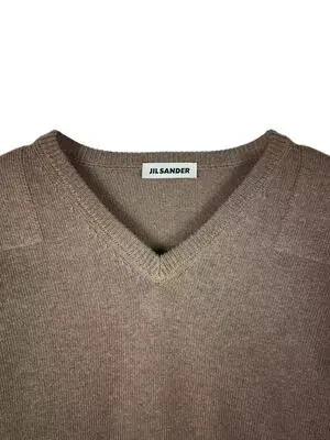 JIL SANDER V-neck Knitted Sweater