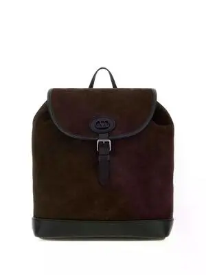 Valentino Garavani Vlogo Suede Backpack - Brown