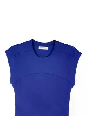 JIL SANDER Cut-out Sleeveless Midi Dress