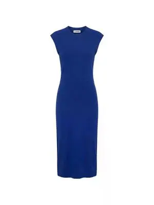 JIL SANDER Sleeveless Midi Dress With Cut-out Detail