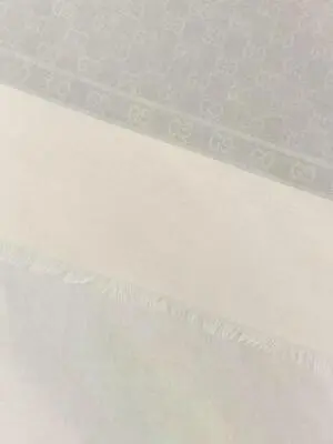 Gucci Gg-motif Frayed Scarf