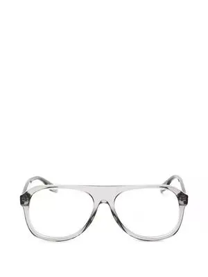 Marc Jacobs Transparent Pilot Frame Eyeglasses - Grey
